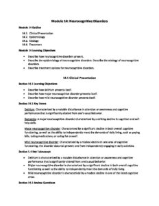 Abnormal Psychology 2e Study Guide – Module 14 – Fundamentals of ...