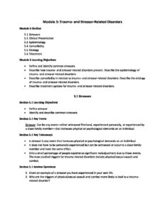 Abnormal Psychology 2e Study Guide – Module 5 – Fundamentals of ...