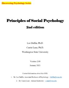 Principles of Social Psychology – Principles of Social Psychology